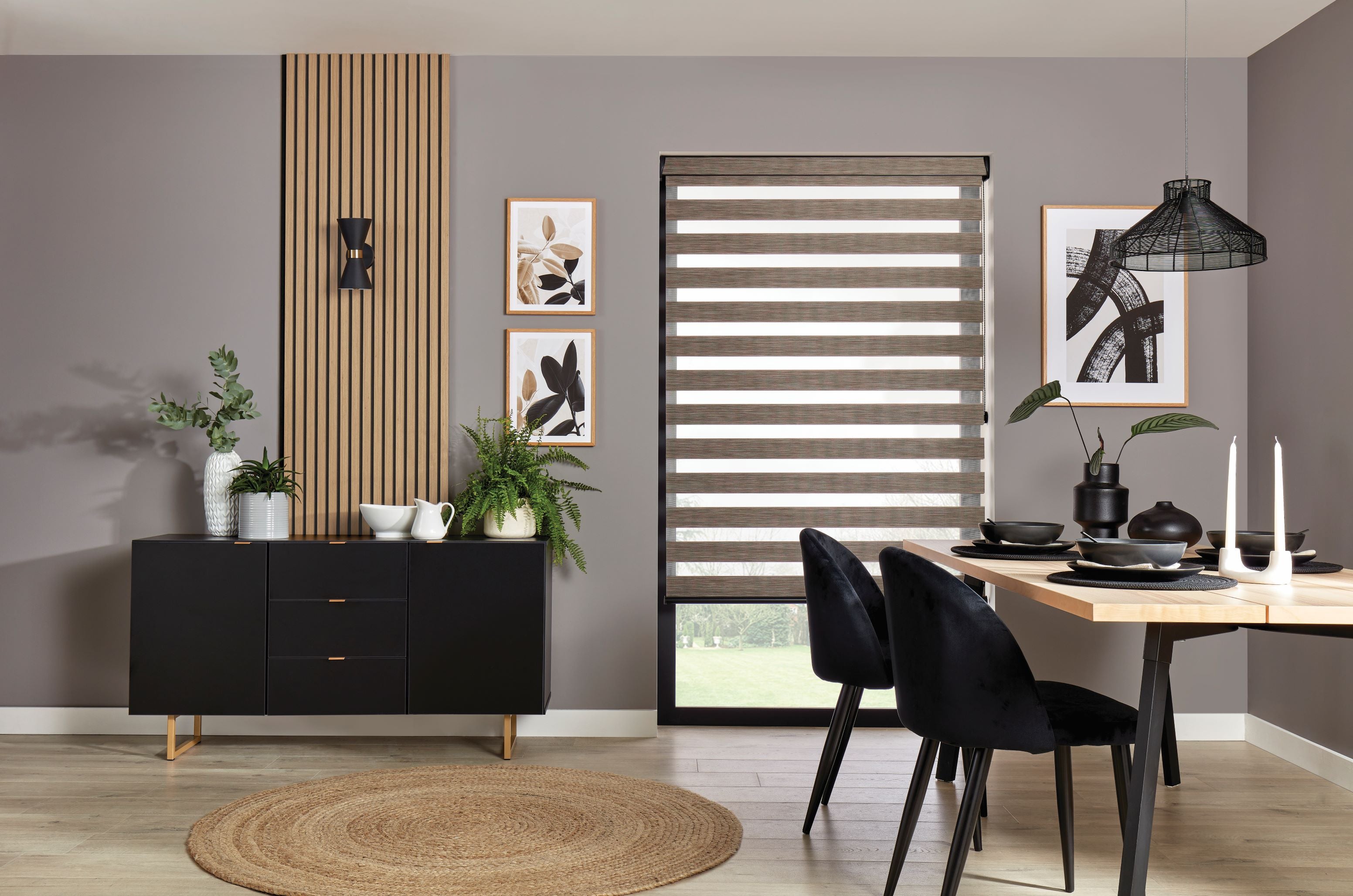 Walnut Dual Shades – Save On Blinds