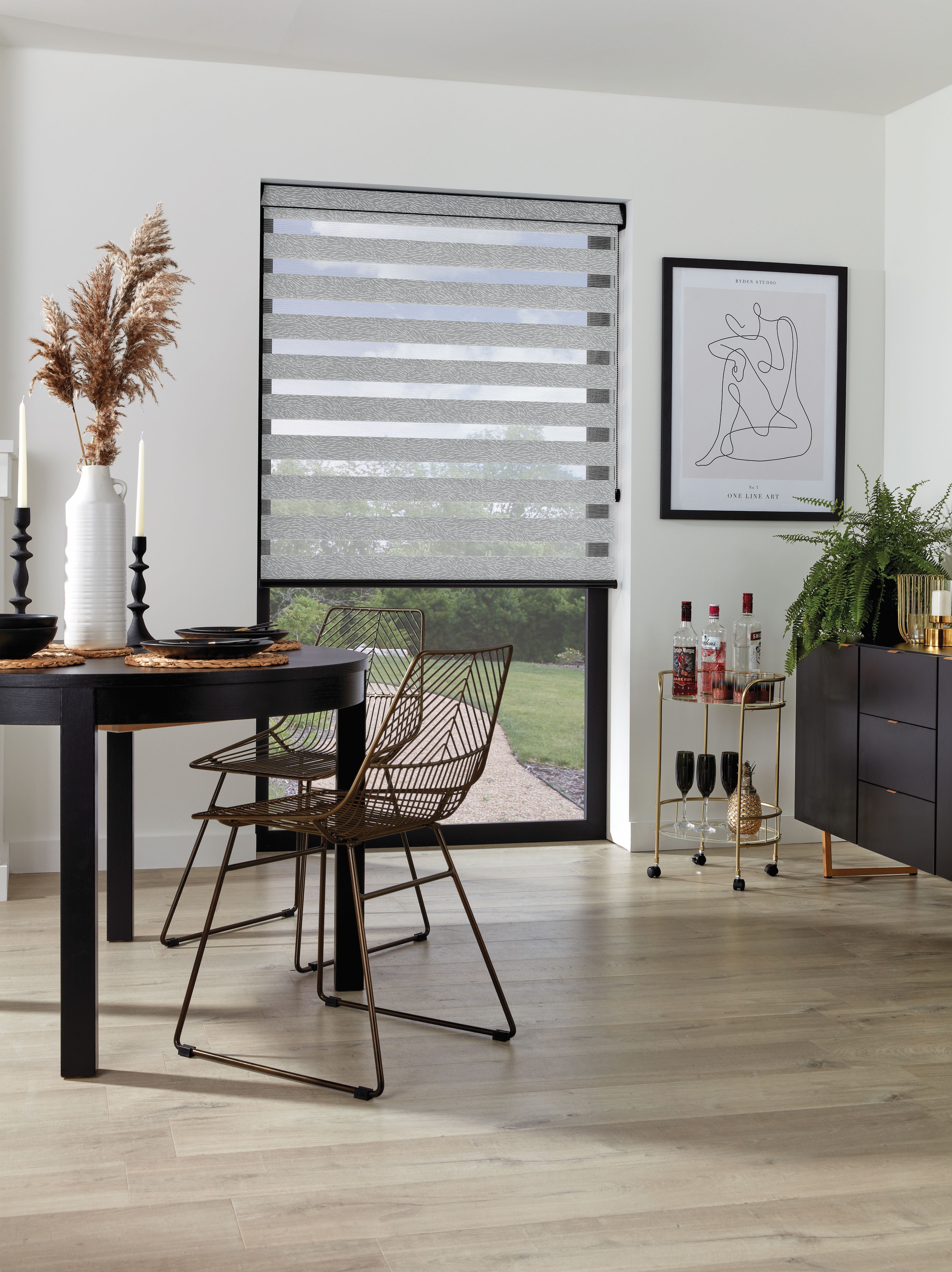 Pewter Main Port room Dual Shades – Save On Blinds