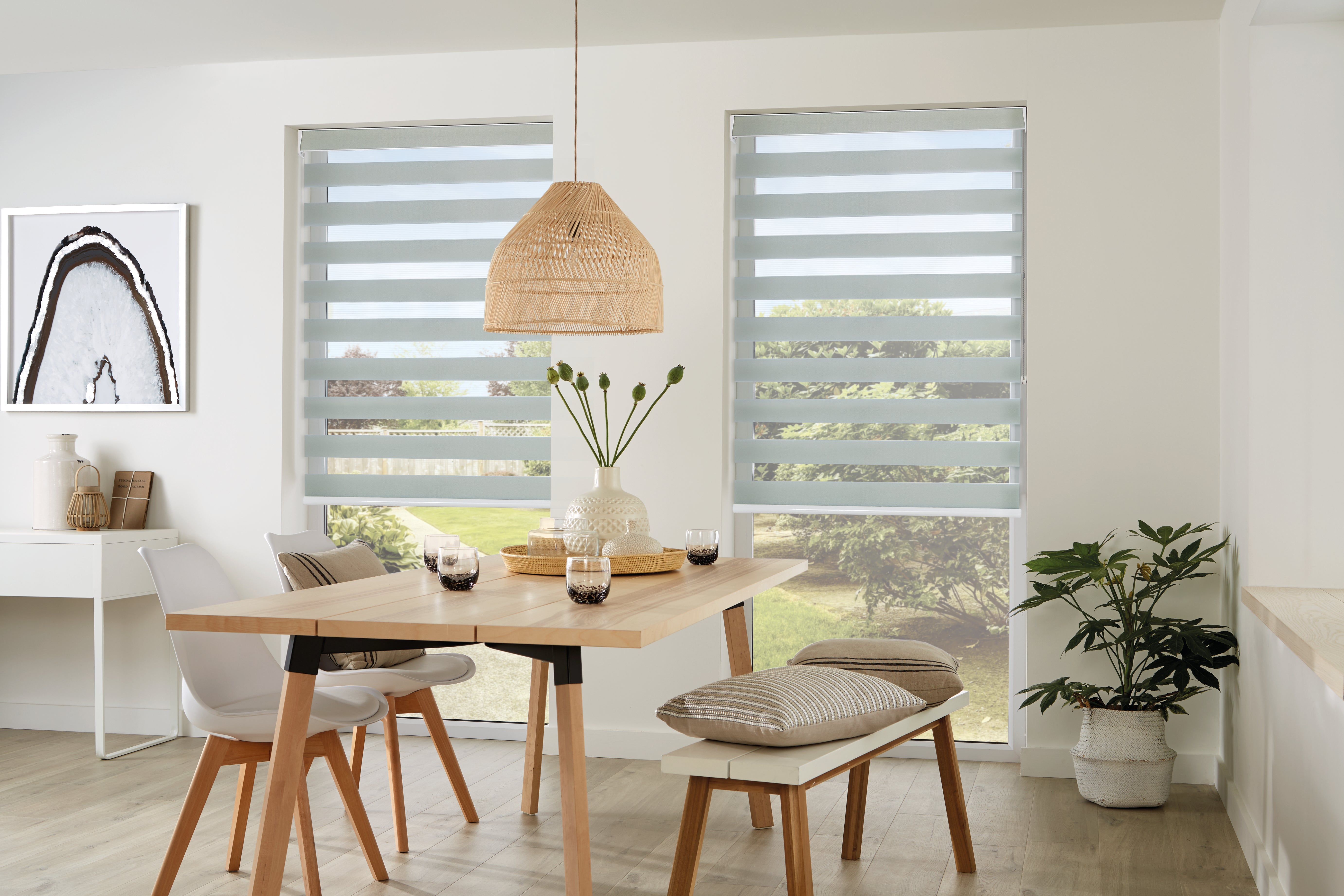 Capri diningroom Dual Shades – Save On Blinds